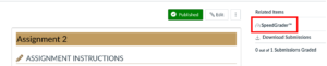 How to use SpeedGrader in Canvas – DU Ed-Tech Knowledge Base